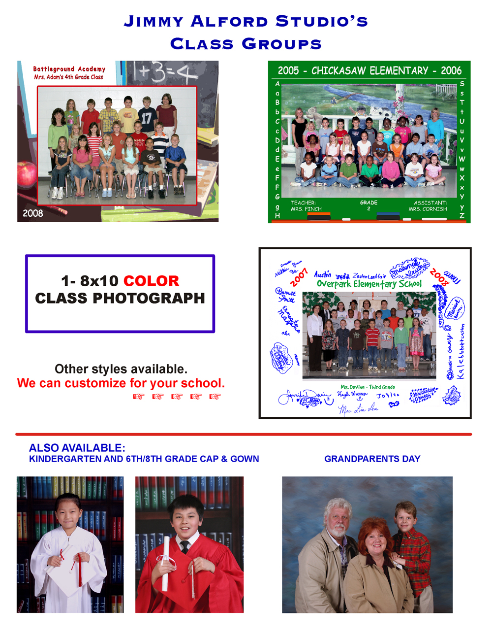 Jimmy Alford Studios School Sample Pages